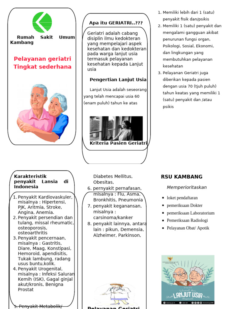 Pelayanan Geriatri di RSU Kambang | PDF