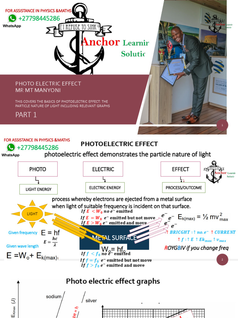 Understanding the Photoelectric Effect | PDF | Photoelectric Effect | Light