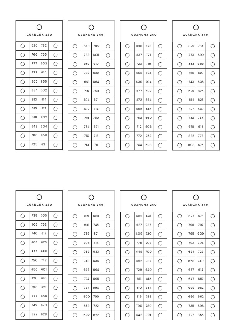 Guangna 240 Colour Organized | PDF