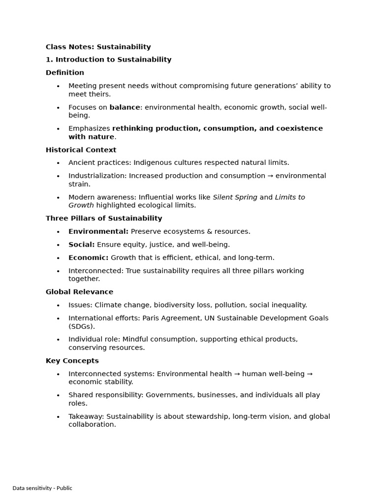 Class Notes1 | PDF