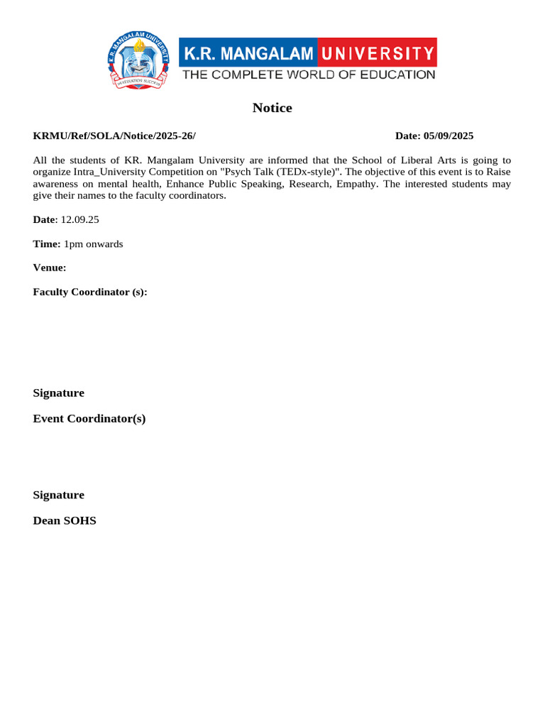 Notice Event | PDF