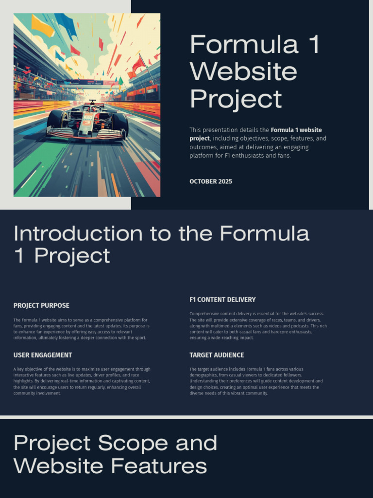 Formula 1 Website Project Overview | PDF | Computing | Information ...