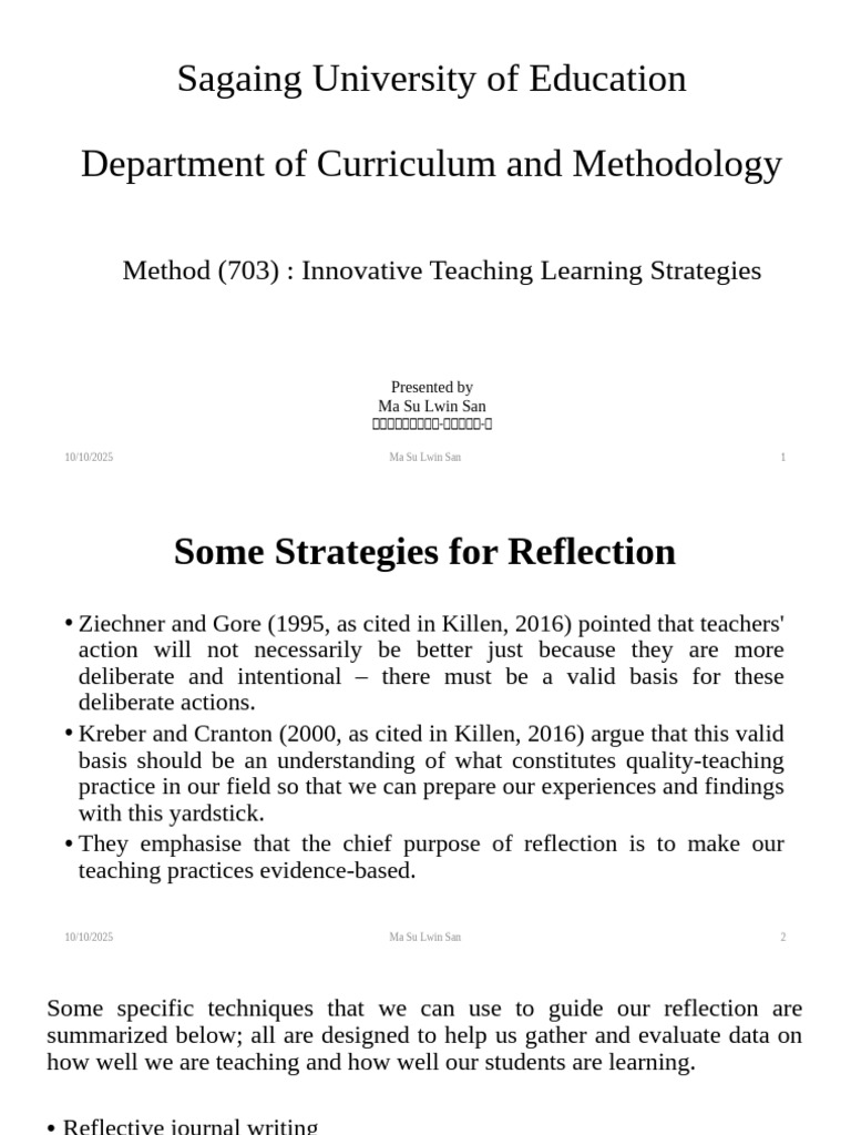 Reflective Practice | PDF | Reflective Practice | Psychology