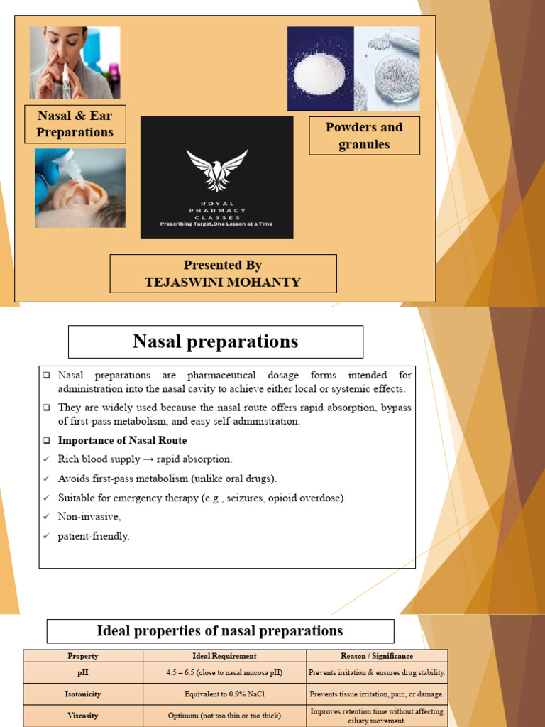 Ear Powder Applications in Pharmacy | PDF | Topical Medication | Sodium ...