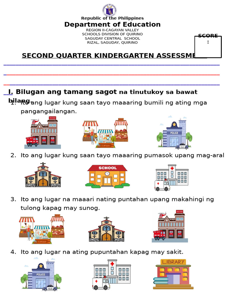 Second Quarter Assessment 1 | PDF