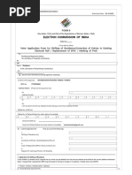 Form 8: Voter Application Guide | PDF | Government