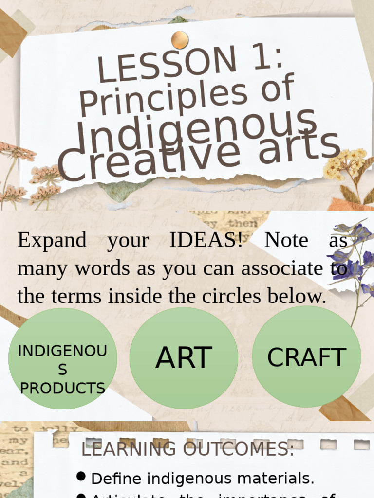 Principles of Indigenous Crafts | PDF | Crafts | Tourism