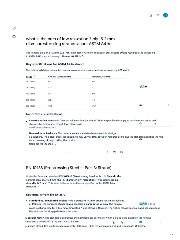 Acceptance of PT Strands Following en 10138 (Part-3) - 01 | PDF ...