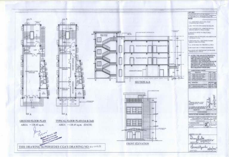Community Centre - Revised (1) Drawing | PDF