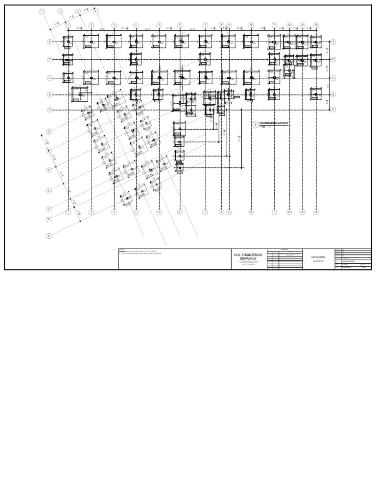 Foundation Layout and Details | PDF