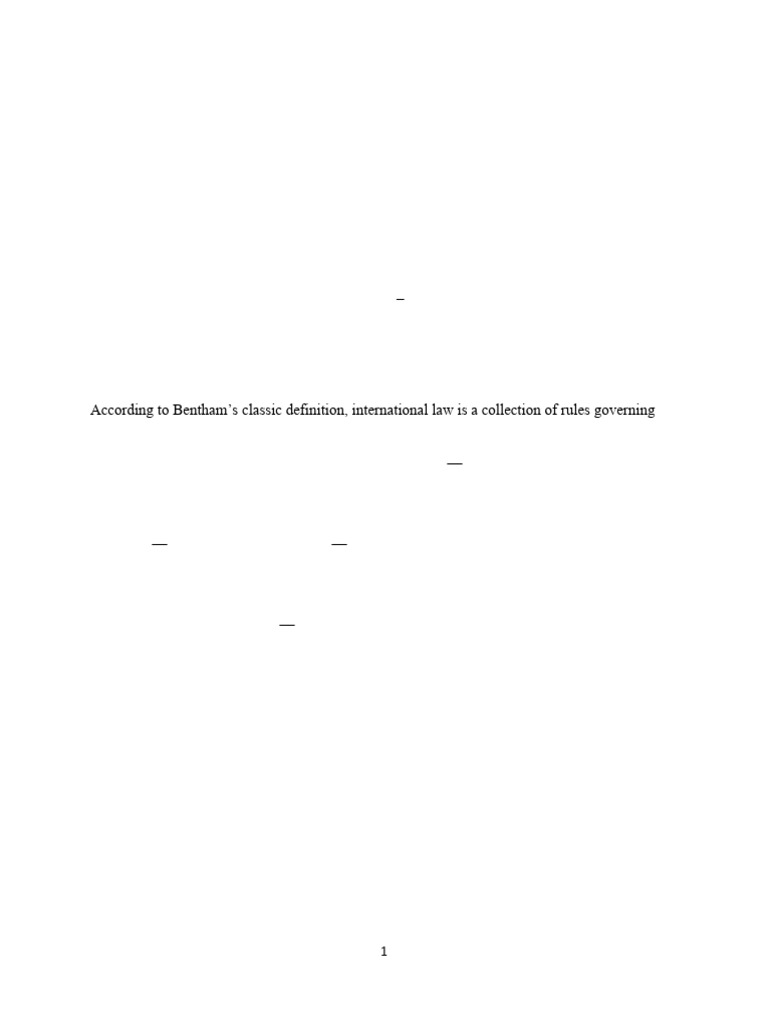 Overview of International Law Principles | PDF | International Law ...