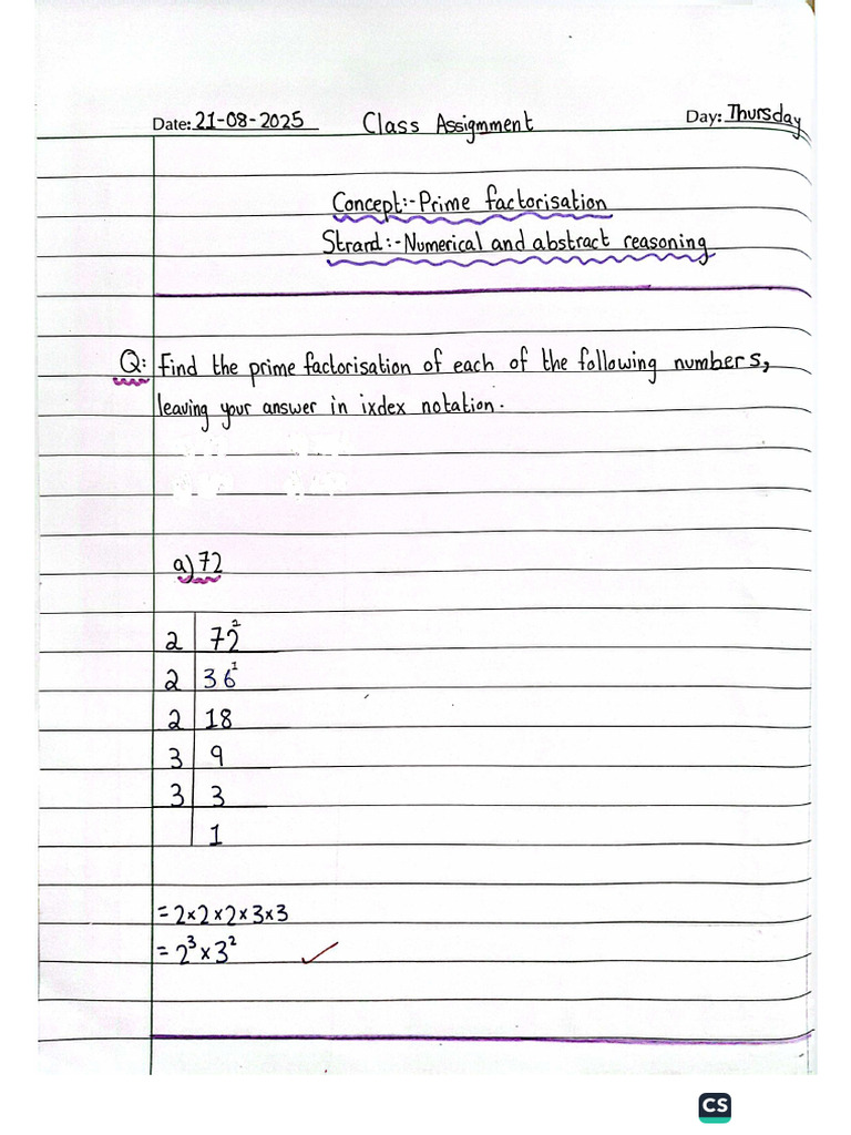 Mathematics Notebook Grade 6 | PDF