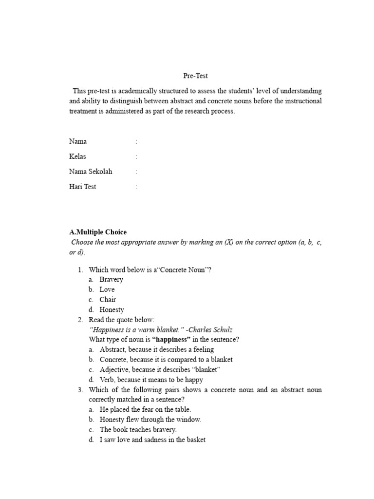 Revisi Instrument - Dwi Nur Aqidah | PDF | Noun | Verb