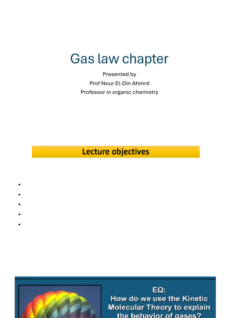 Comprehensive Gas Laws Overview | PDF