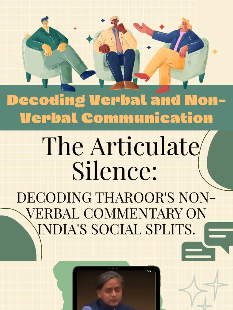 Verbal Non Verbal Cues Presentation PDF | PDF | Nonverbal Communication ...