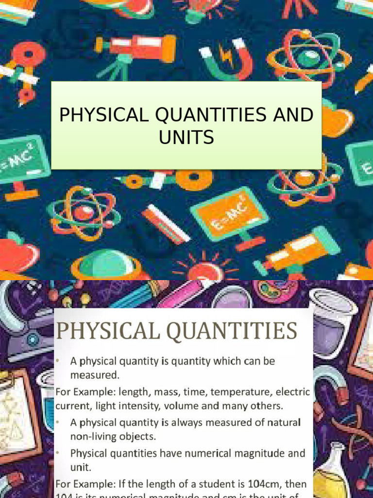 Physical Quantities and Units | PDF