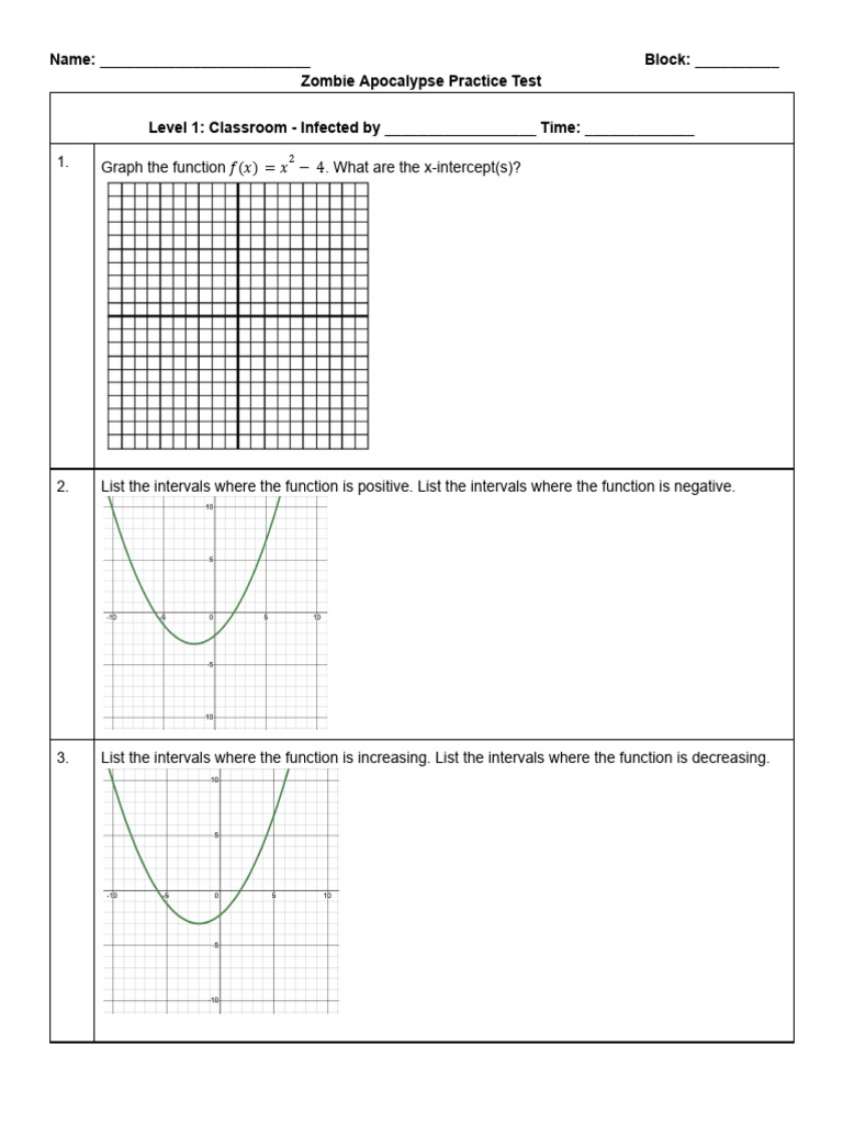 Ch. 1 Practice Test Algebra 2 Trig | PDF | Mathematical Relations | Algebra