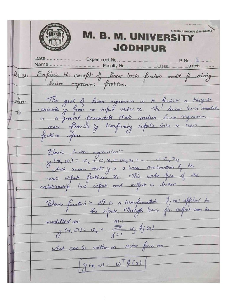 Pattern Recognition Notes That Is Useful For Exam | PDF