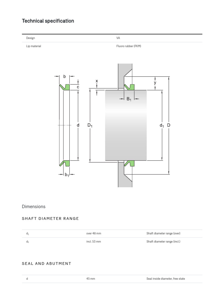 SKF Technical Specifications for Seals | PDF | License | Websites