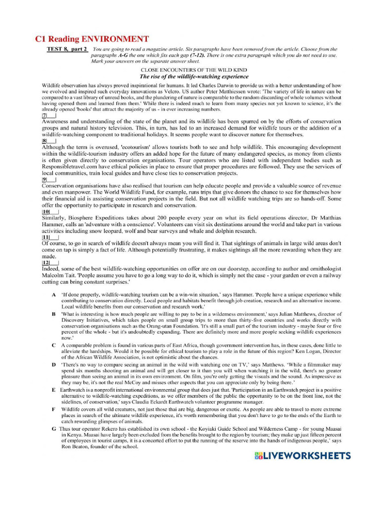 c1 Reading | PDF