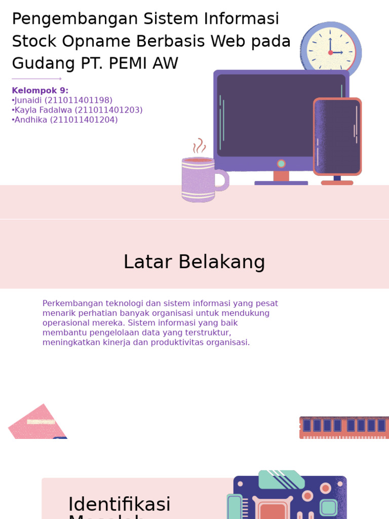 Sistem Informasi Stock Opname Web PT PEMI AW | PDF