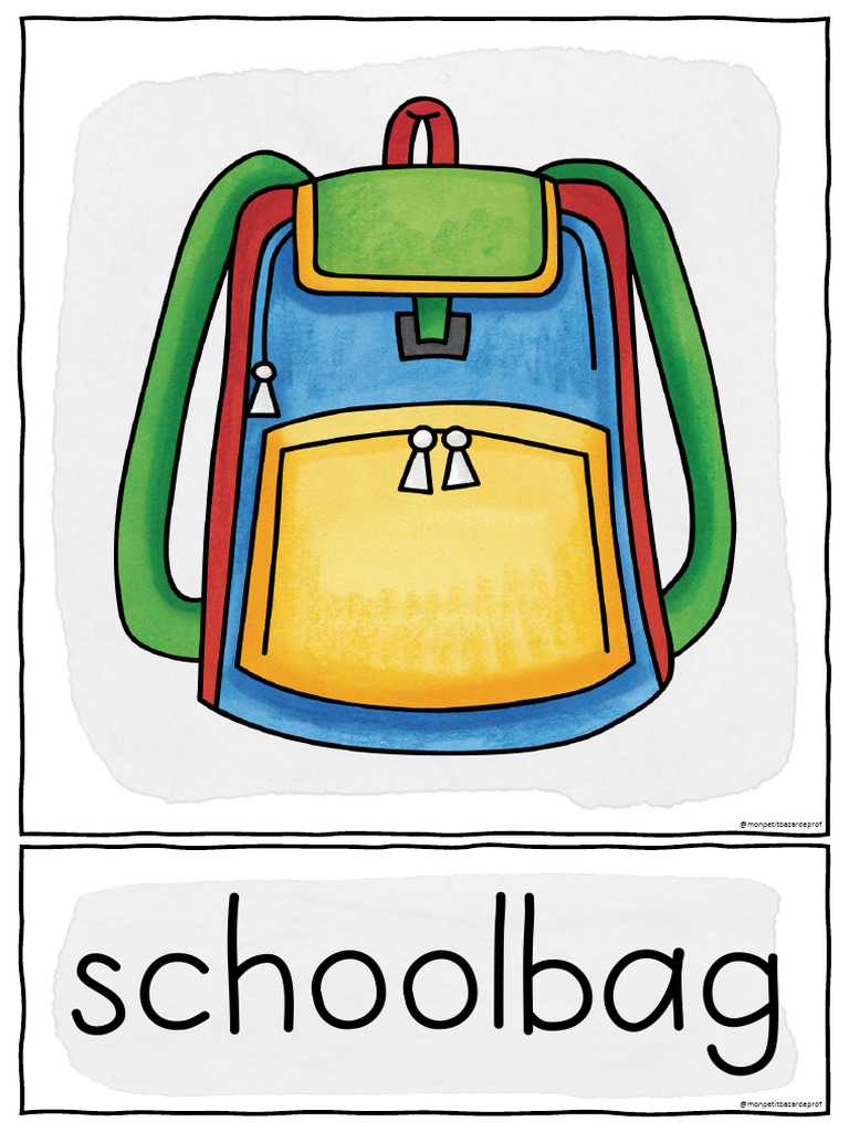 Flashcards School Things | PDF