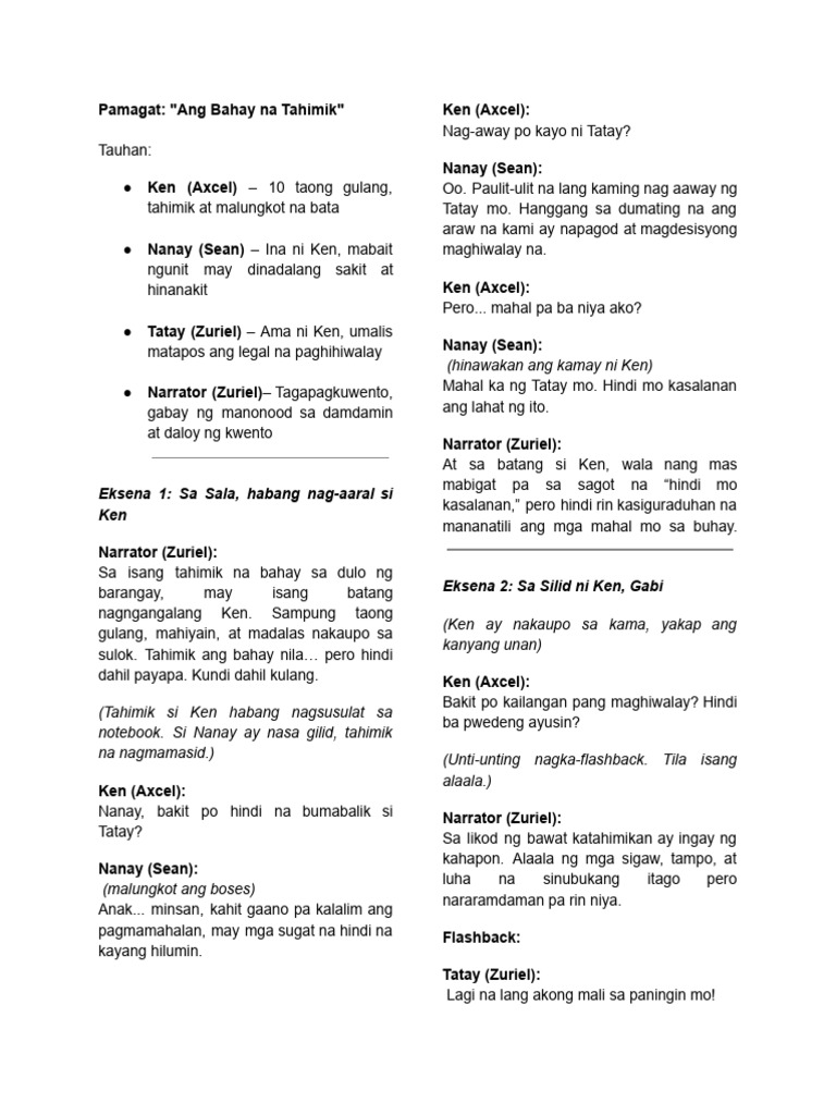Ang Bahay Na Tahimik | PDF