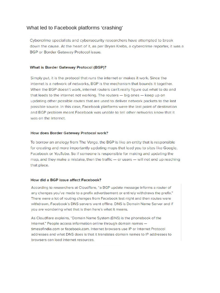 What Led To Facebook Platforms | PDF