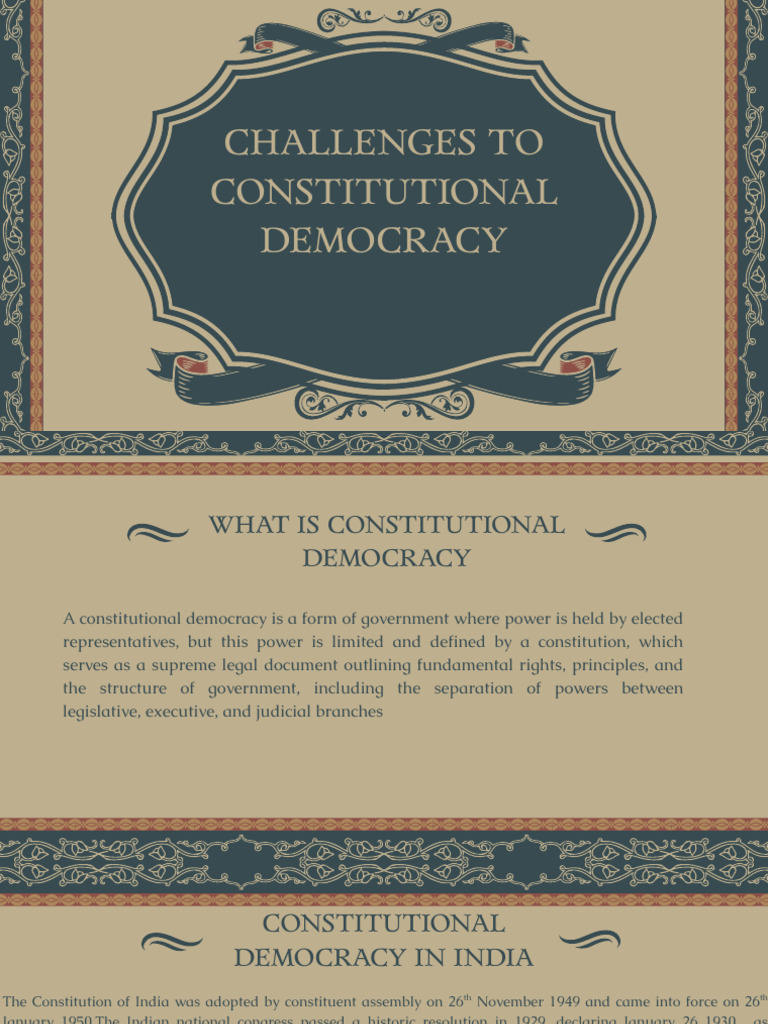 Challenges to India's Constitutional Democracy | PDF | Democracy ...