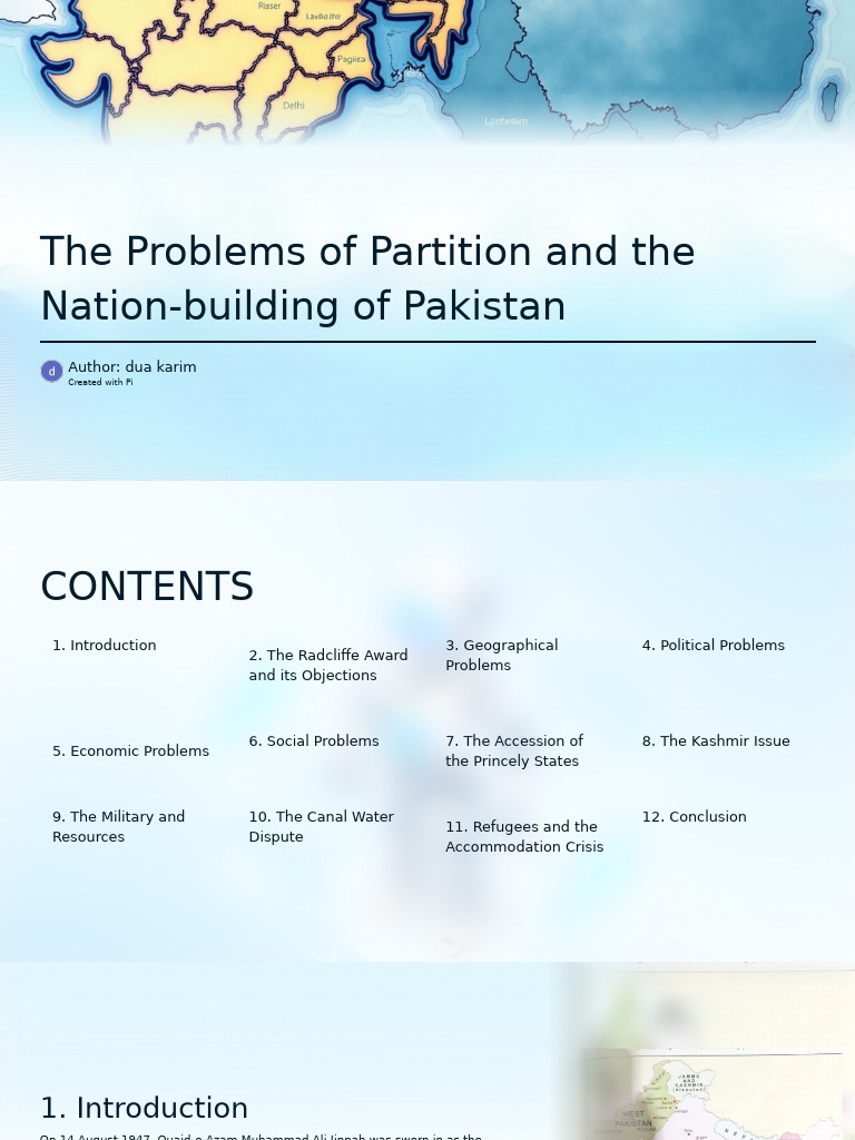 The Problems of Partition And... | PDF | Partition Of India | Pakistan