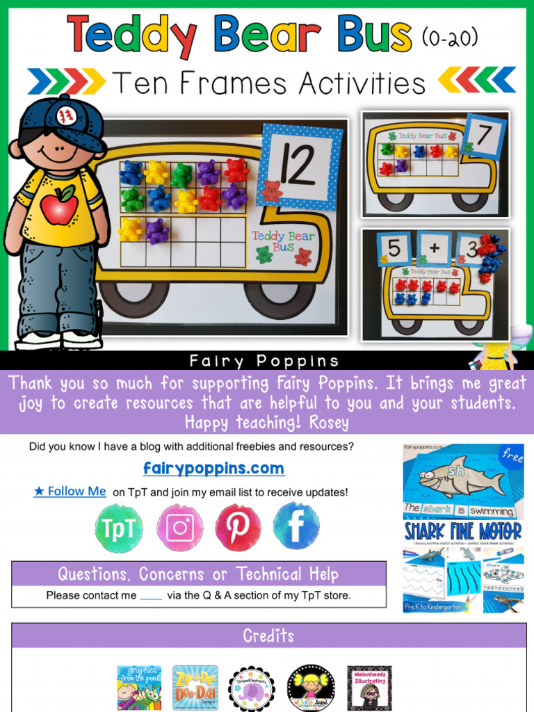 CountingBearsActivitiesWithTenFramesCountingNumbersAddition-1 (1) | PDF