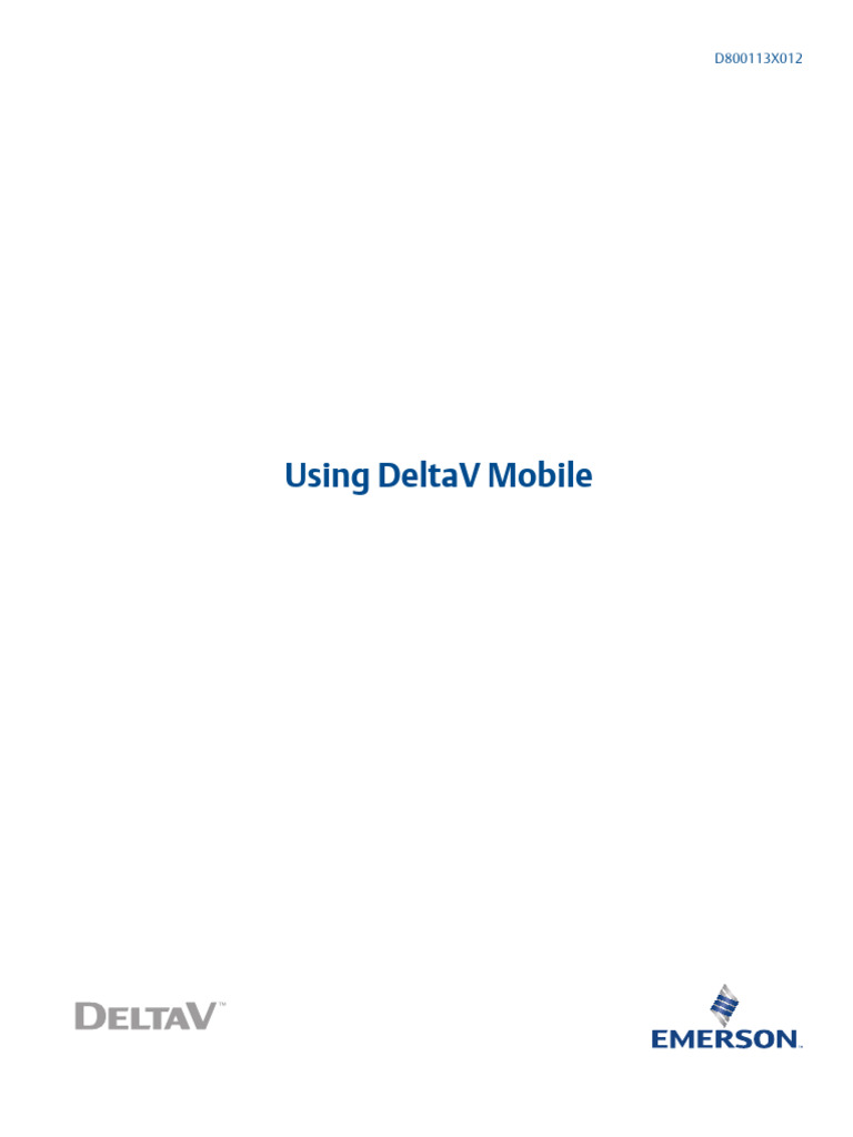 DeltaV Mobile User Manual | PDF | Computer File | Public Key Certificate