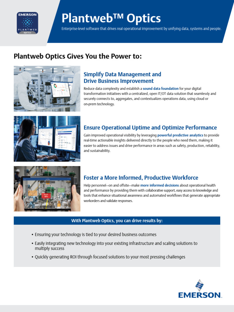 Plantweb Optics: Unified Data Solutions | PDF | Computing