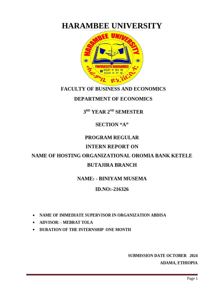 Oromia Bank | PDF | Banks | Interest