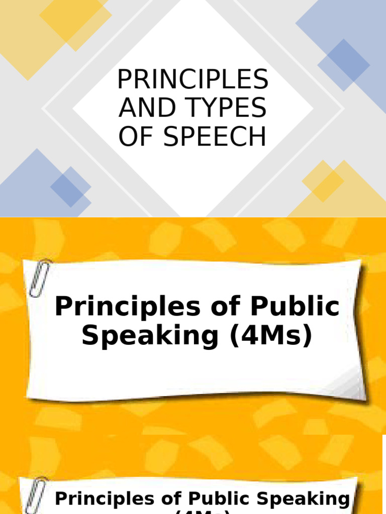 LESSON 6 Speech and Public Speaking | PDF | Public Speaking | Human ...