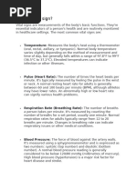 Normal Vital Signs Chart for Adults | PDF | Medical Specialties ...
