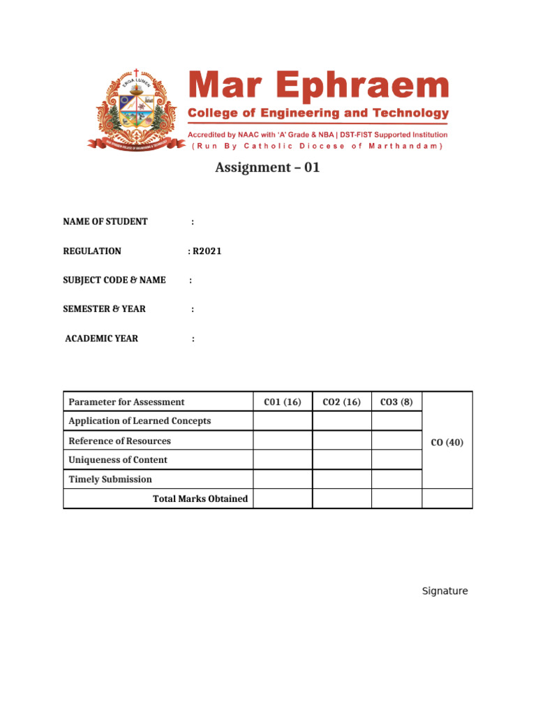 Assignment Evaluation Rubrics Guide | PDF | Educational Assessment And ...