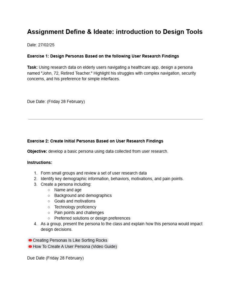 Design Personas for Elderly Users | PDF