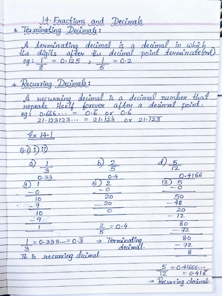 Understanding Terminating Decimals | PDF | Number Theory | Elementary ...