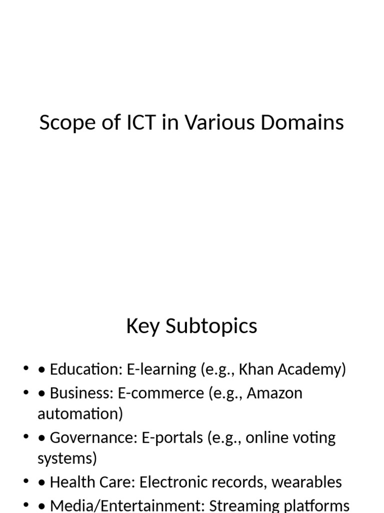 4 Scope - of - ICT | PDF