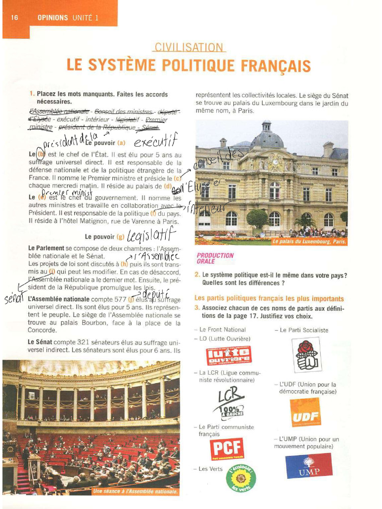 Edito B2 Systeme Politique Français | PDF