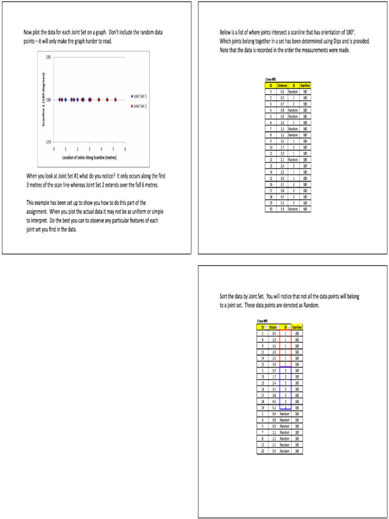 Joint Location Along Scanline Example % | PDF