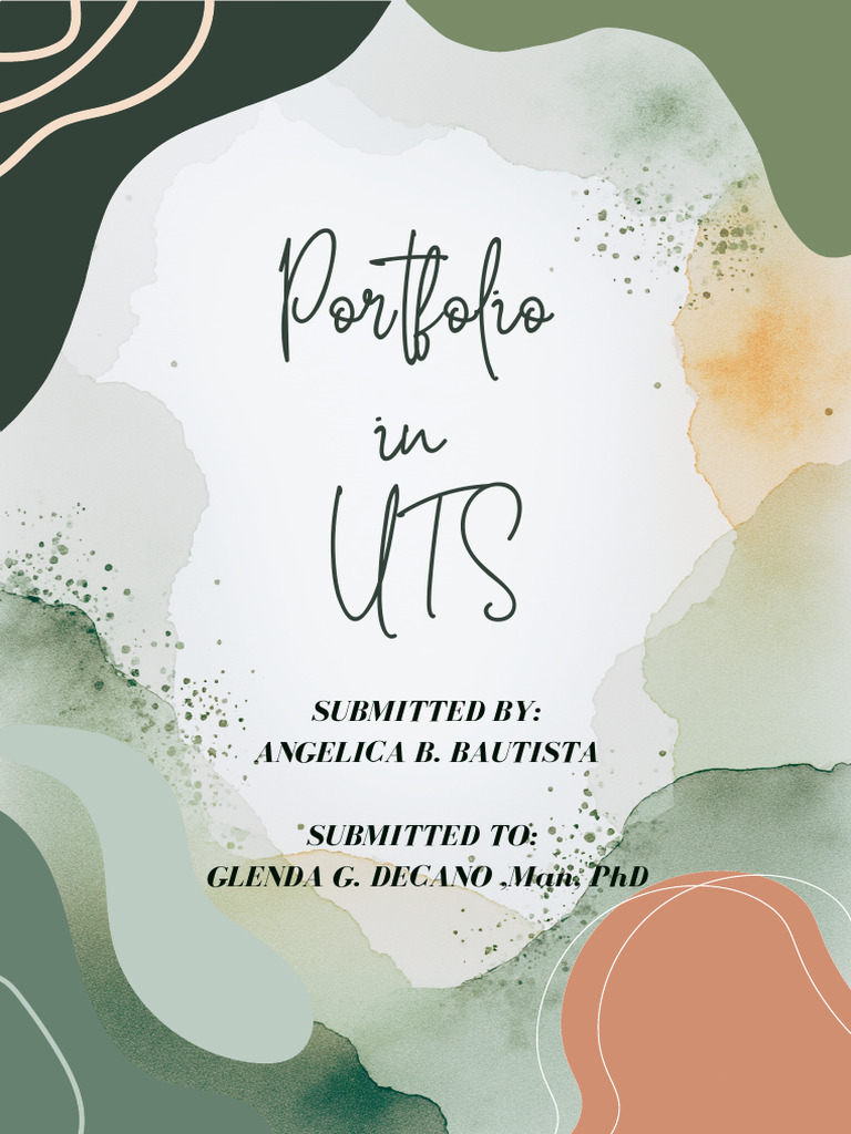Portfolio in UTS | PDF