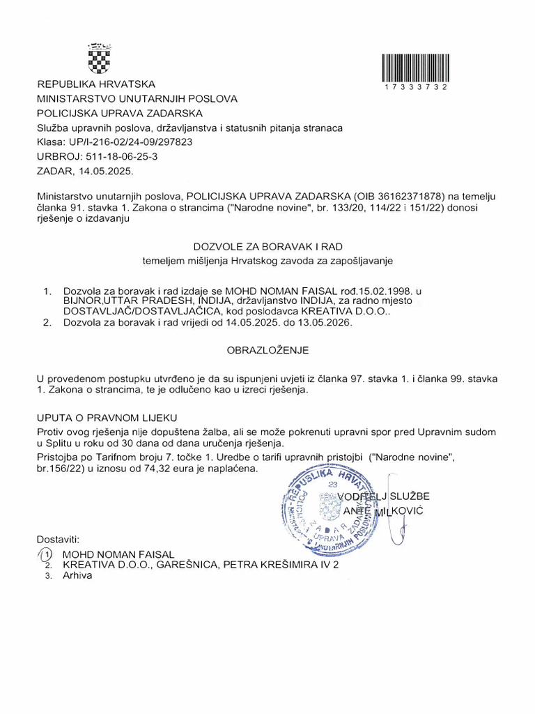 Work Permits Croatia | PDF