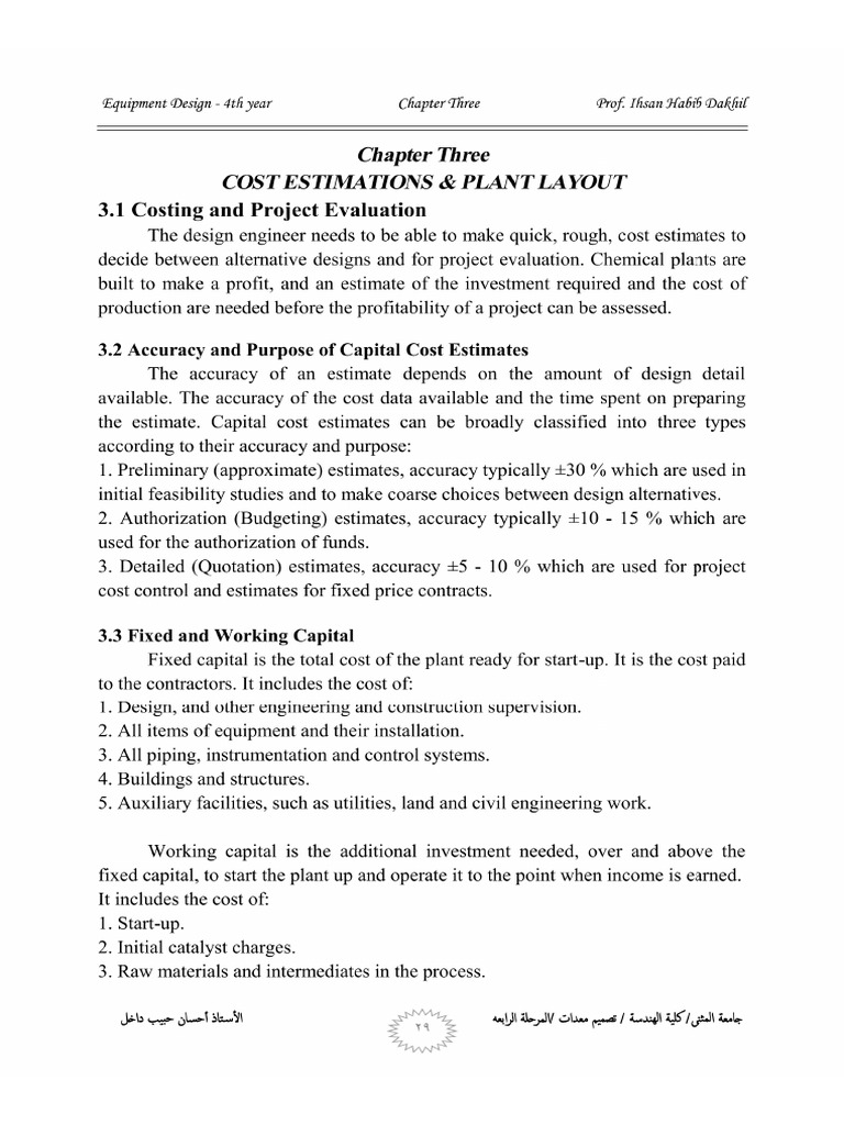 3 Cost Estimation | PDF