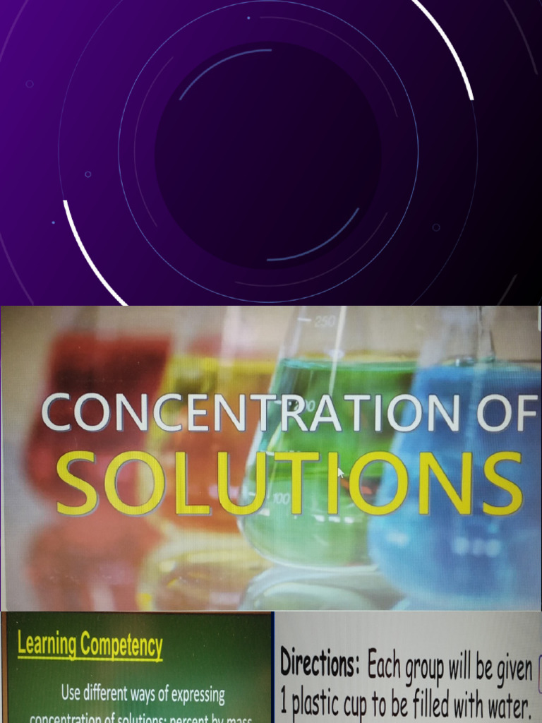 Lesson 2.6 Concentration of Solution | PDF
