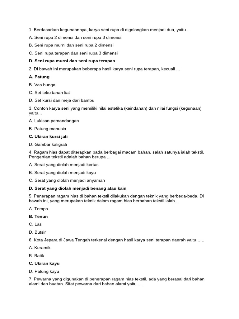 Soal SBK 7 Sem 2 | PDF