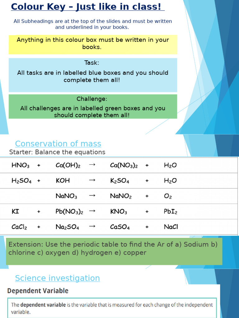 Conservation of Mass Practical | PDF
