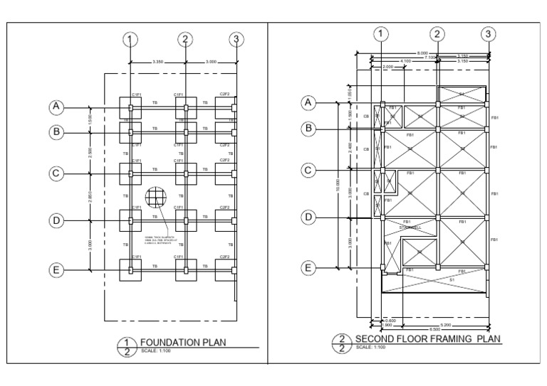Foundation and Second Floor Plans | PDF