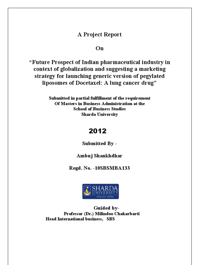 MBA Final Project | Download Free PDF | Pharmaceutical Drug | Novartis